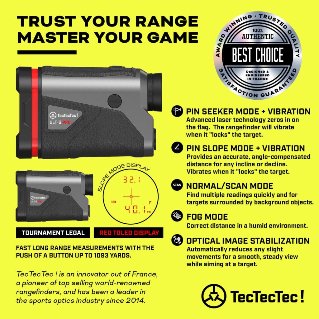 ULT-S Pro Golf Rangefinder - TecTecTec